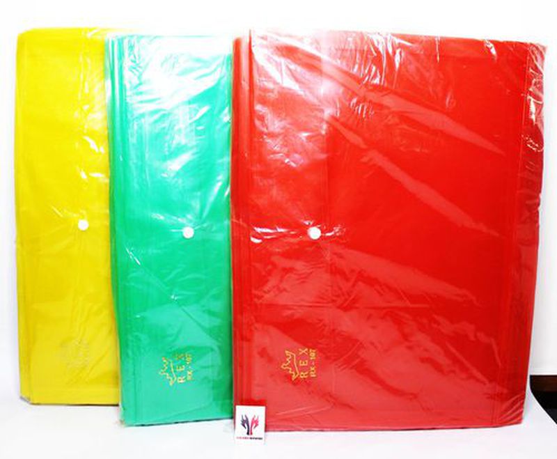 Map Plastik Kancing 1 Pak - Biru