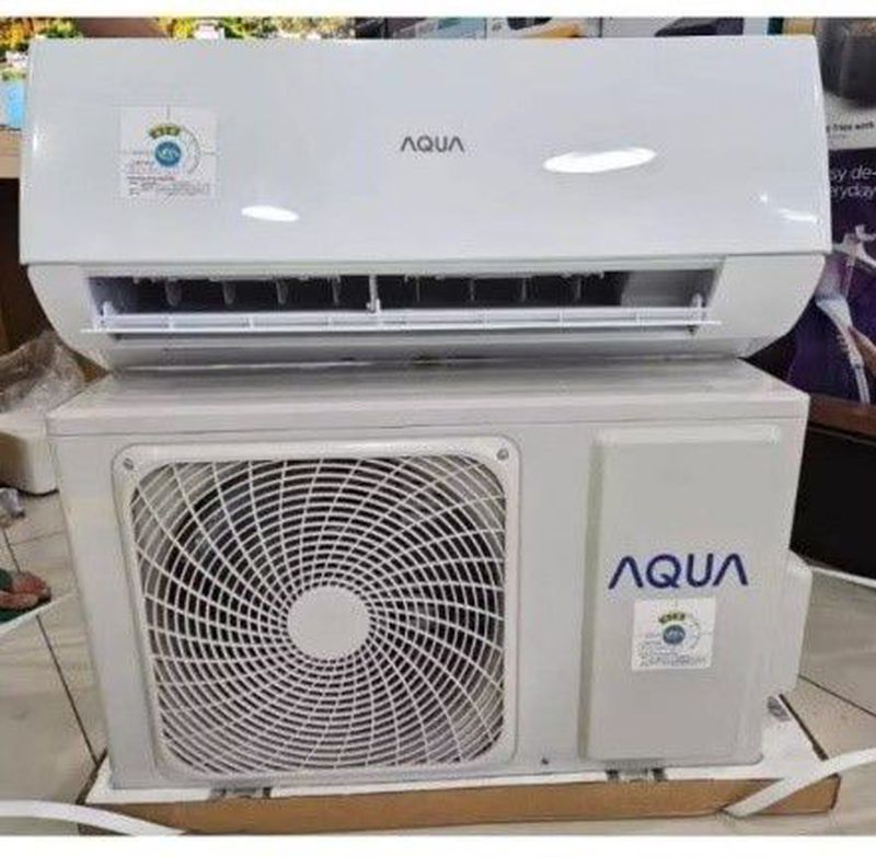 AC AQUA 1 PK STANDART TURBO COOL(pipa ac+selang elastic ac+perb)an ac+biaya pemasangan ac