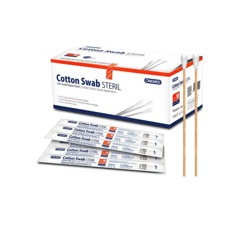 ONEMED cotton swab steril size L