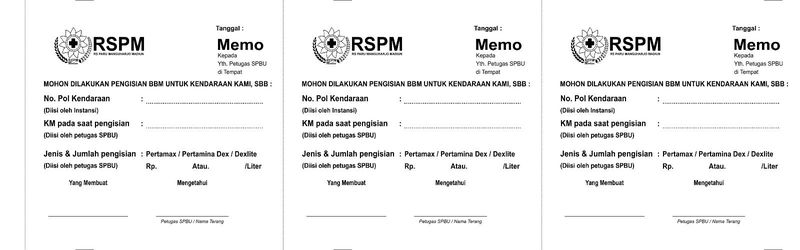 Blangko Pengisian BBM