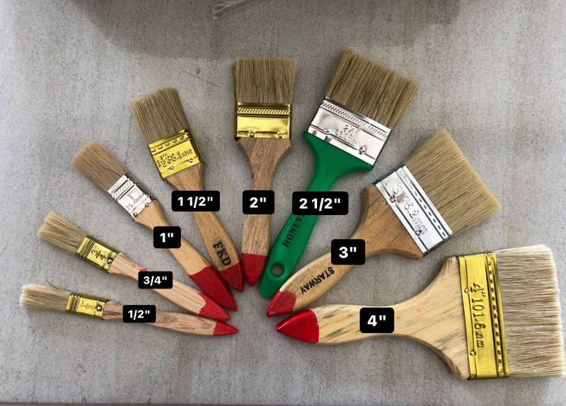 KUAS CAT 1 / 2 / 3 / 4 KUAS TEMBOK KUAS KAYU KUAS BESI