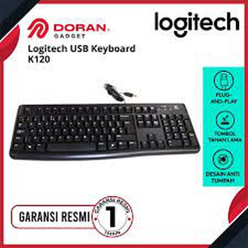 Logitech K120 USB Wired Keyboard Plug and Play