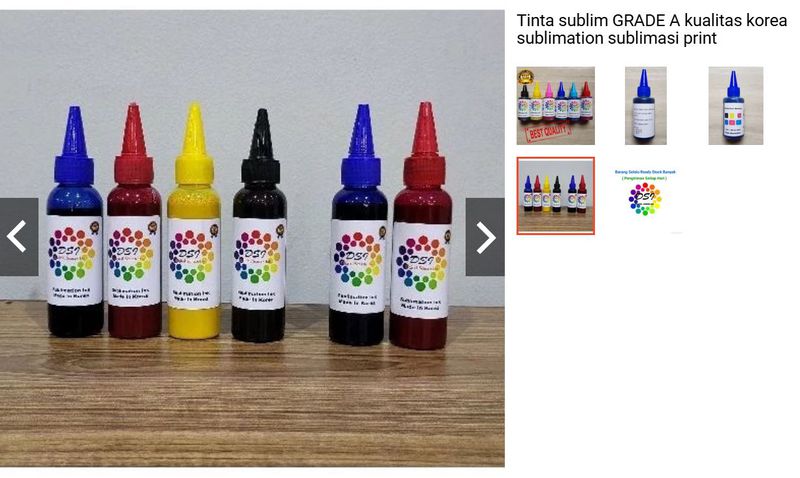 Tinta Sublime Grade A Cmyk 100ml Epson L1210 003