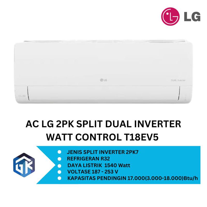 AC LG 2 PK Split Dual Inverter Watt Control T18EV5