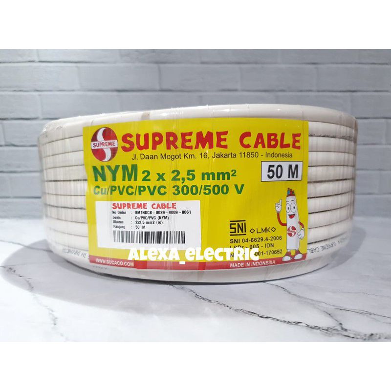 Kabel Supreme 2x2,5 meter