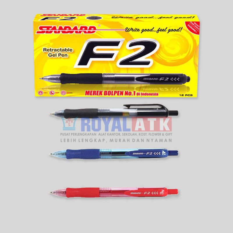 PULPEN F2 GEL STANDARD 8995026901009 - Biru