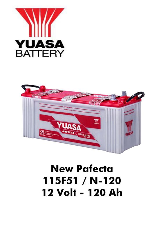YUASA NEW PAFECTA N-120 / 115F51, 12 VOLT - 120 AH