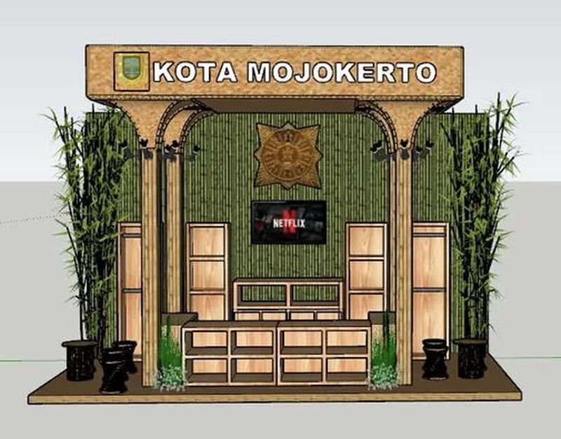 STAND PAMERAN UK 3X6 CUSTOM BAMBU - 4HARI