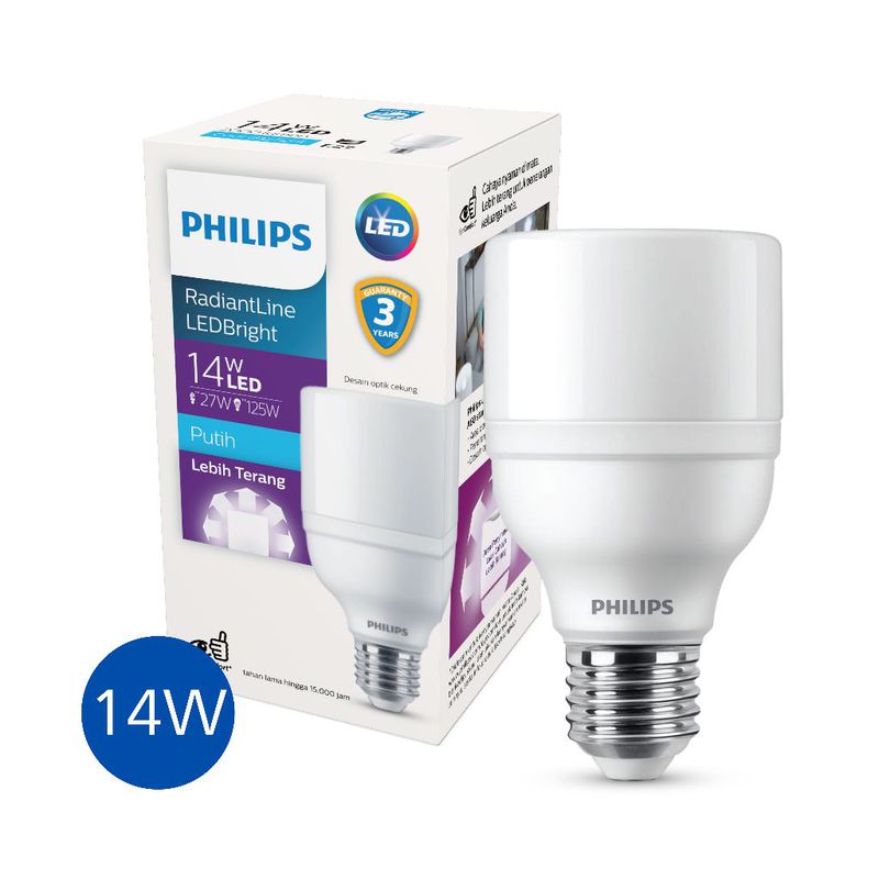 Philips Lampu Radiantline LEDBright - Putih - 14 Watt