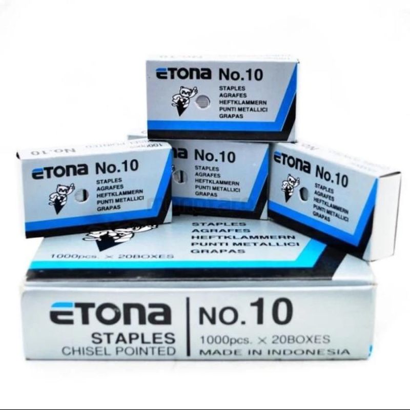 Isi Staples Etona No.10 per pack