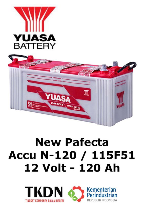 YUASA NEW PAFECTA 115F51 / N-120, 12 VOLT - 120 AH