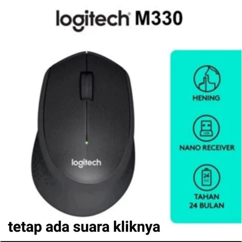 Logitech M330 Mouse Wireless Silent Click