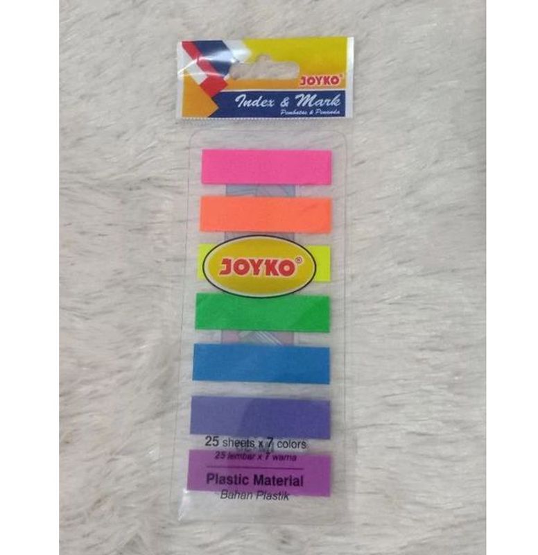 Joyko Index Mark Plastik (7 Colors) isi 30 bks