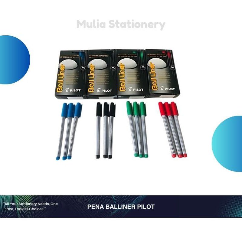 Pena Ball Liner Pilot - Hitam
