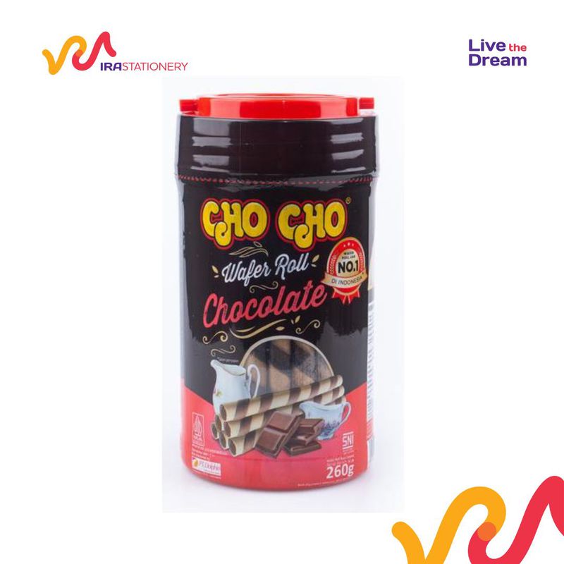 DOLPHIN CHOCHO WAFER ROLL COKLAT 260GR