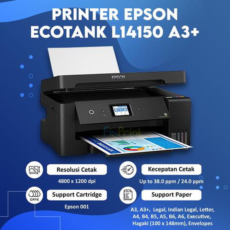 Printer Epson L14150 L 14150 Print A3+ Scan Copy F4 Legal Printer New