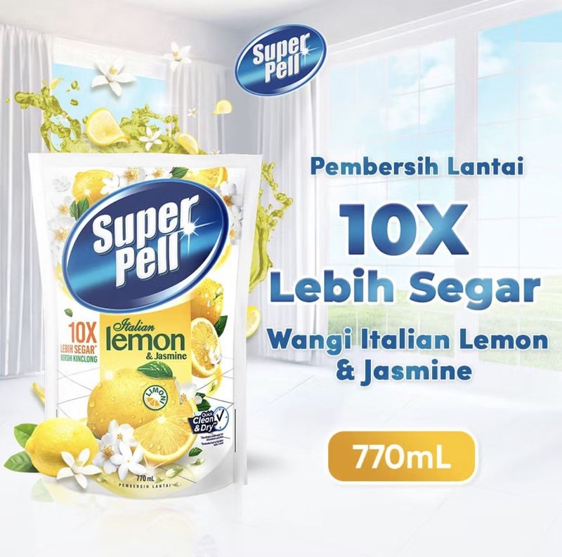Refill Cairan Pembersih lantai Superpel 770ml