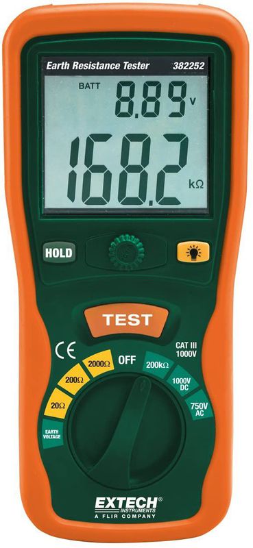 Earth Ground Resistance Tester Kit Extech