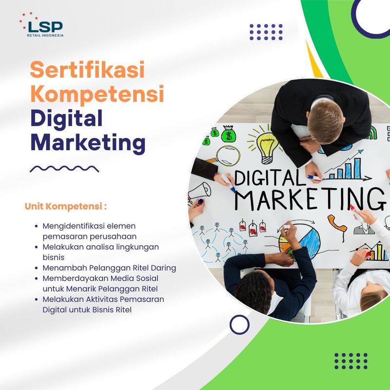Sertifikasi Kompetensi Digital Marketing Untuk 10 Orang