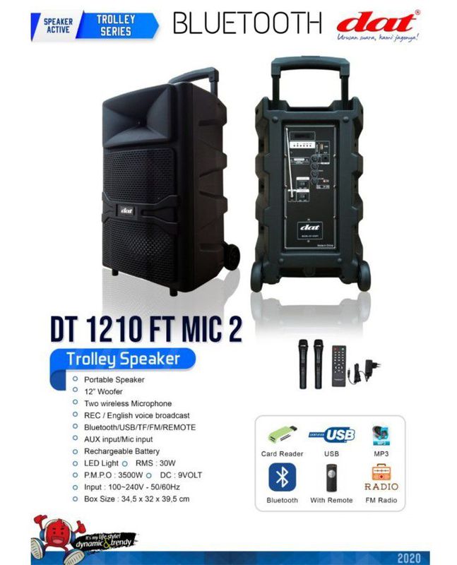 Speaker Portable DAT 12 Inch