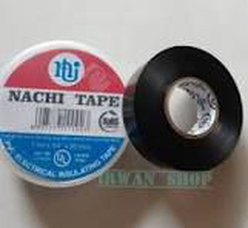 Isolasi Listrik Nachi Isolasi Listrik PVC UL Dus Plastik/ 19mm - Hitam