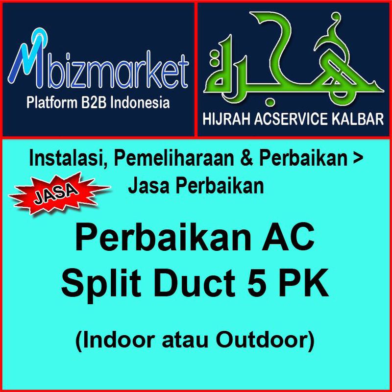 Perbaikan AC Split Duct 5 PK (Indoor dan Outdoor)