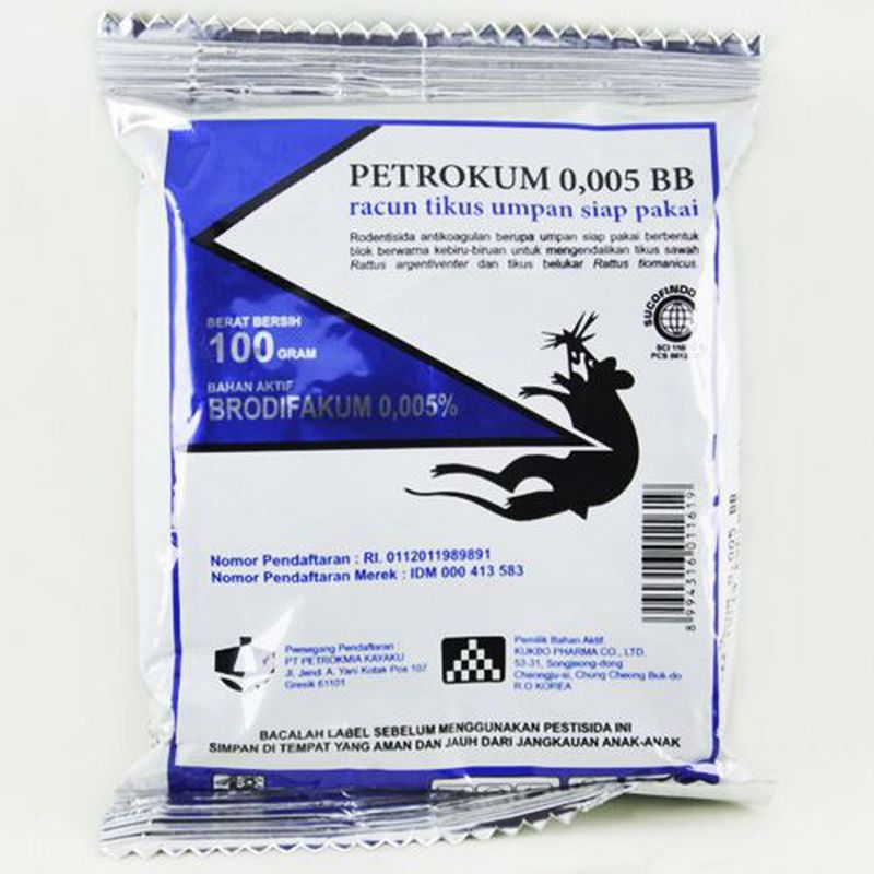 Rodentisida Petkum 0.005 DB 100 gram