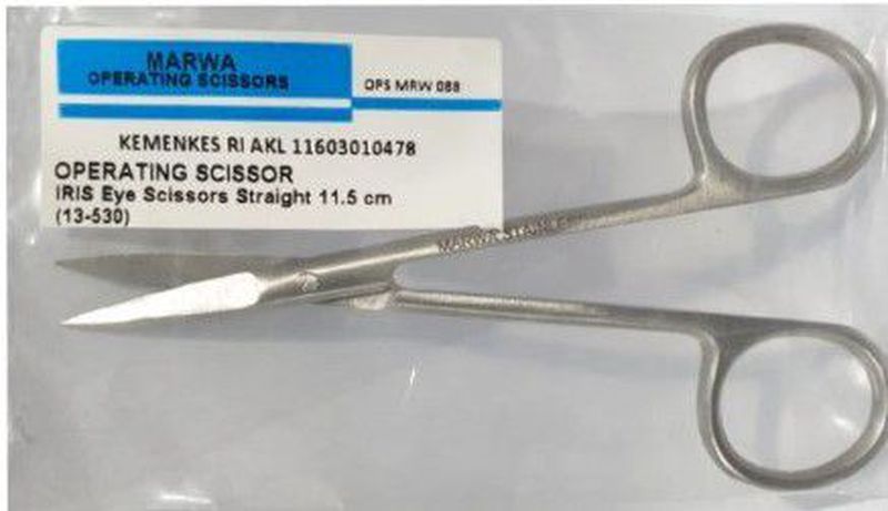 Gunting lurus-lurus tajam 11.5 cm