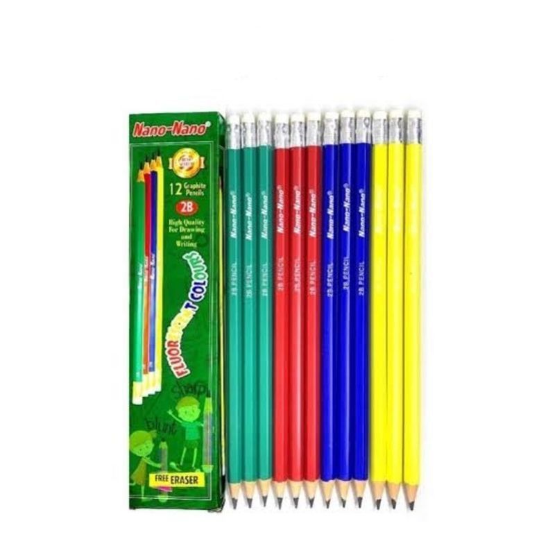 pensil 2B Nano Nano colours
