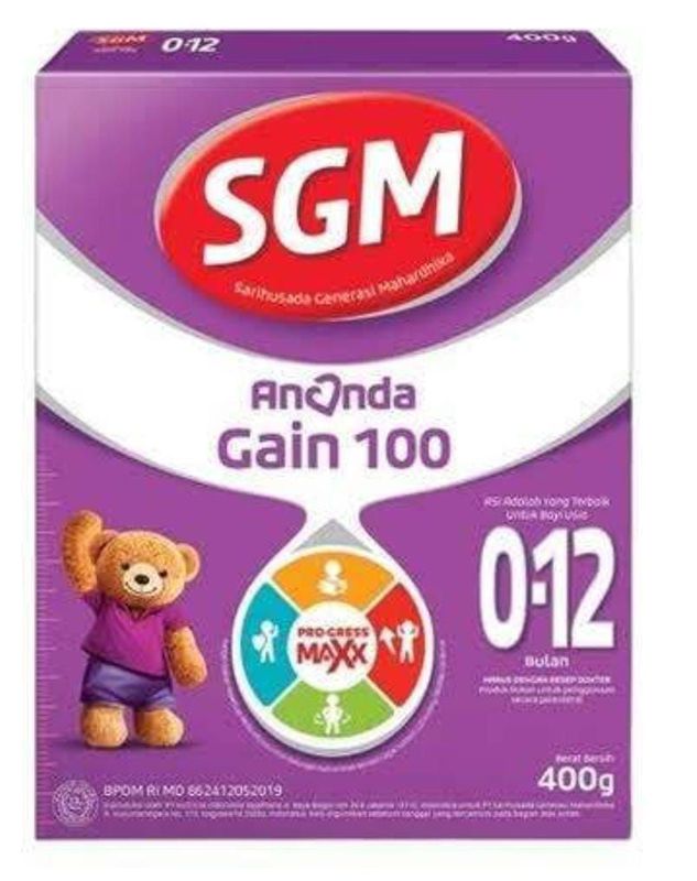 susu sgm gain 100