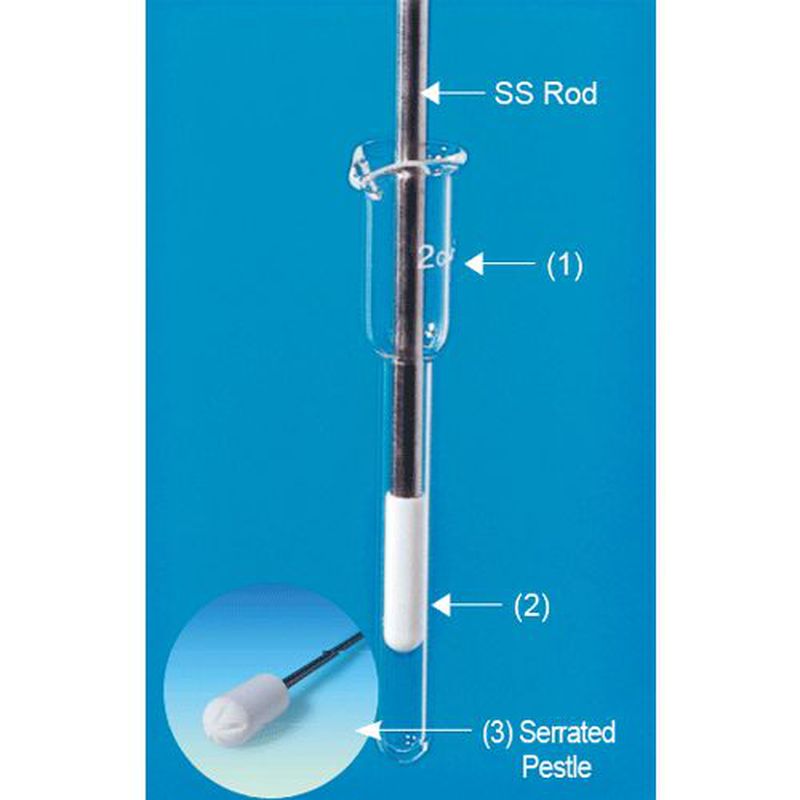 Tissue grinder pestle serrated 15ml