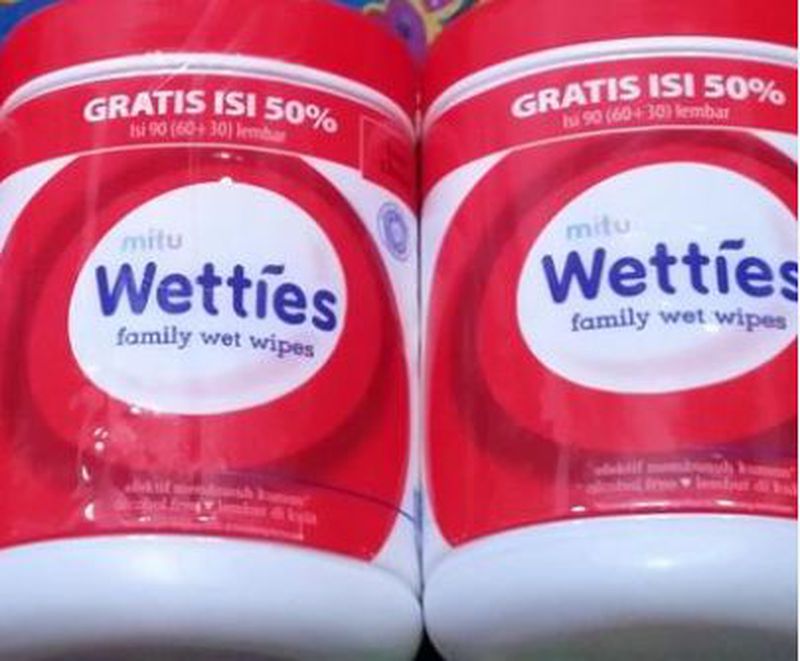 tissue tisu tissu MITU family wet wipes (TISU BASAH)