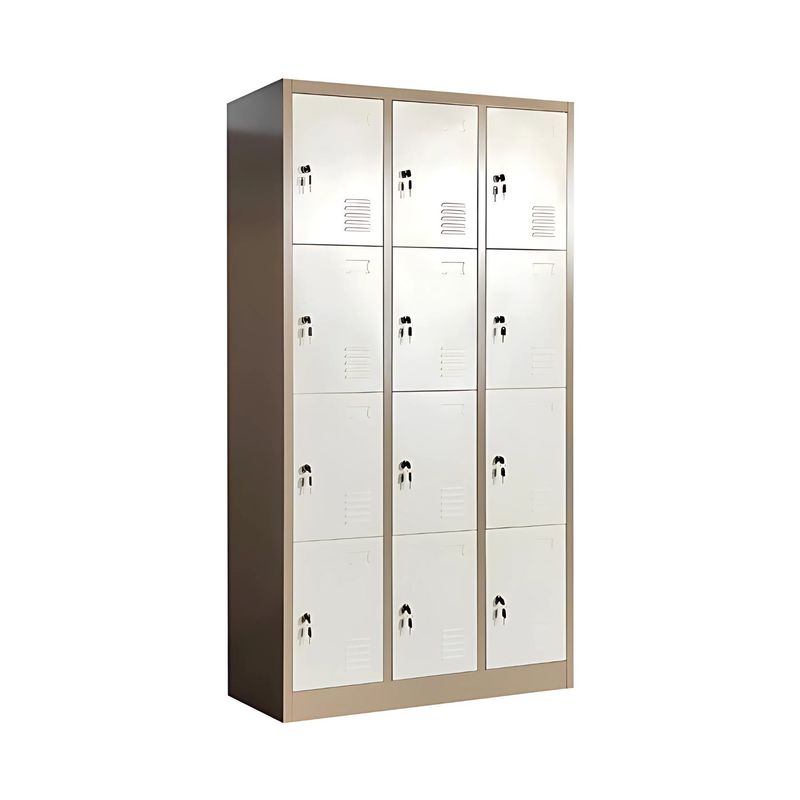 Informa Kiev Loker Besi Multi 12 Pintu - Cokelat Muda
