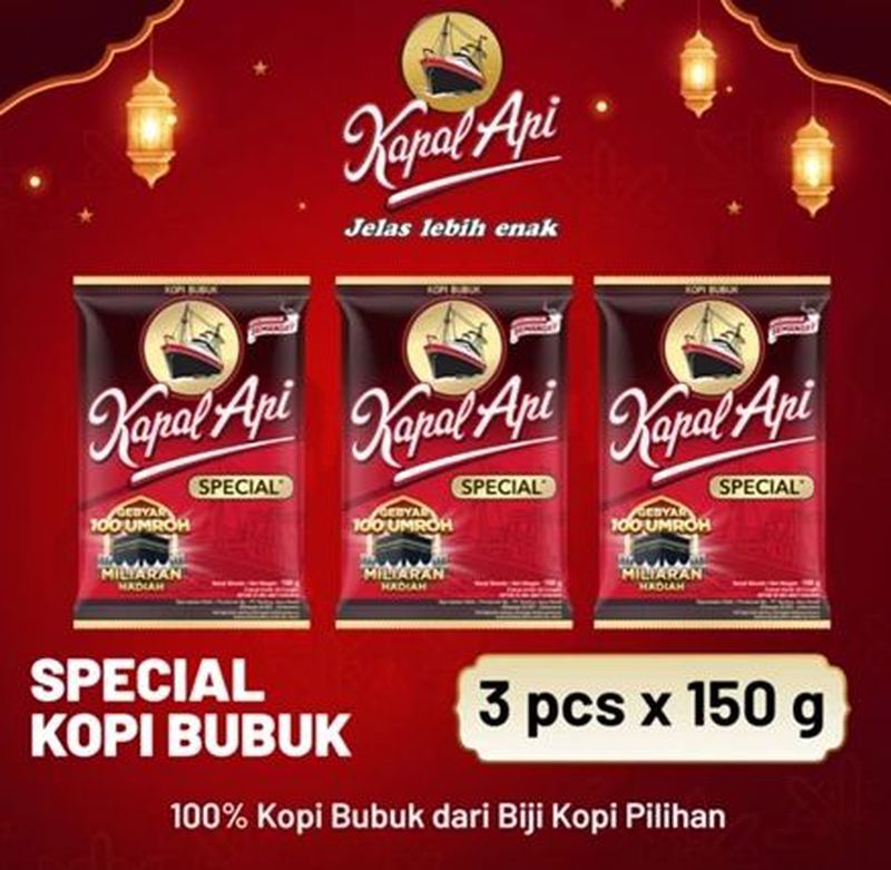 kopi kapal api 3x150 gr