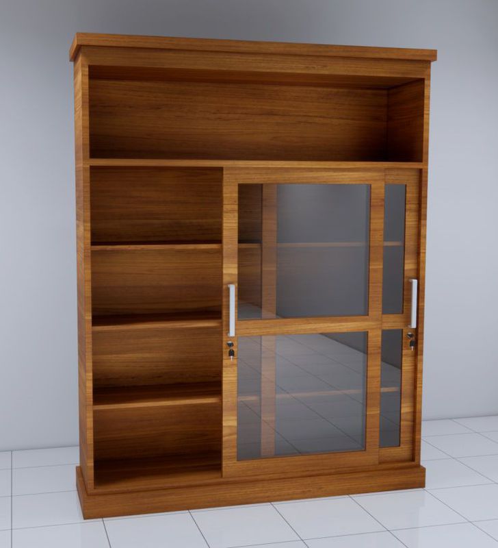 RAK ARSIP KAYU ( Kayu Jati Sah Hasil Hutan Kayu Perum Parhutani )