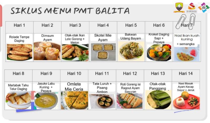 Menu PMT Balita