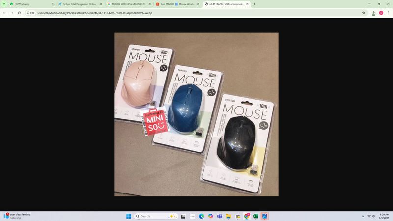 MOUSE WIRELESS MINISO E703