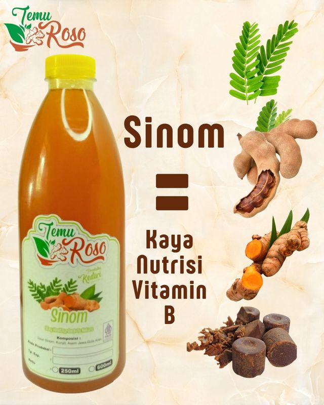 Minuman Jamu Botolan Temu Roso Sinom Ukuran Botol 600ml