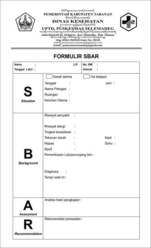 Formulir SBAR