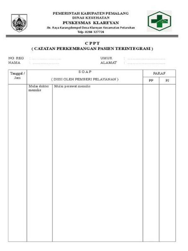 FORM CPPT 1 PLY
