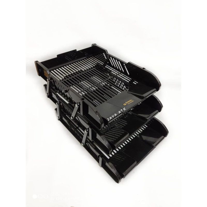 MEJA TINGKAT 3 SUSUN PLASTIK LETTER TRAY ELEVATED TRAY 3 SUSUN PLASTIK