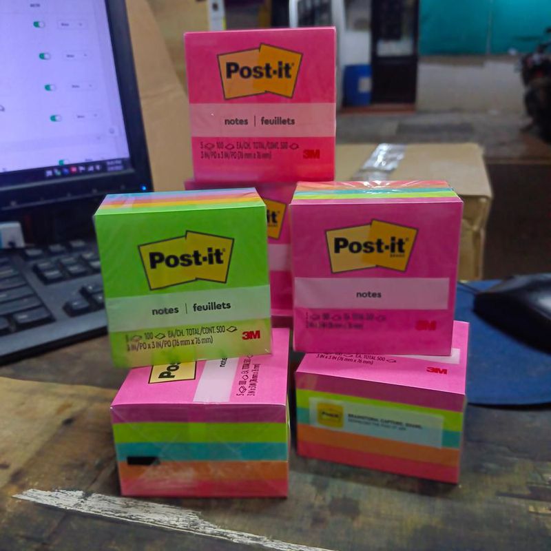 Post It / Sticky Notes Warna 3M 654-5PK