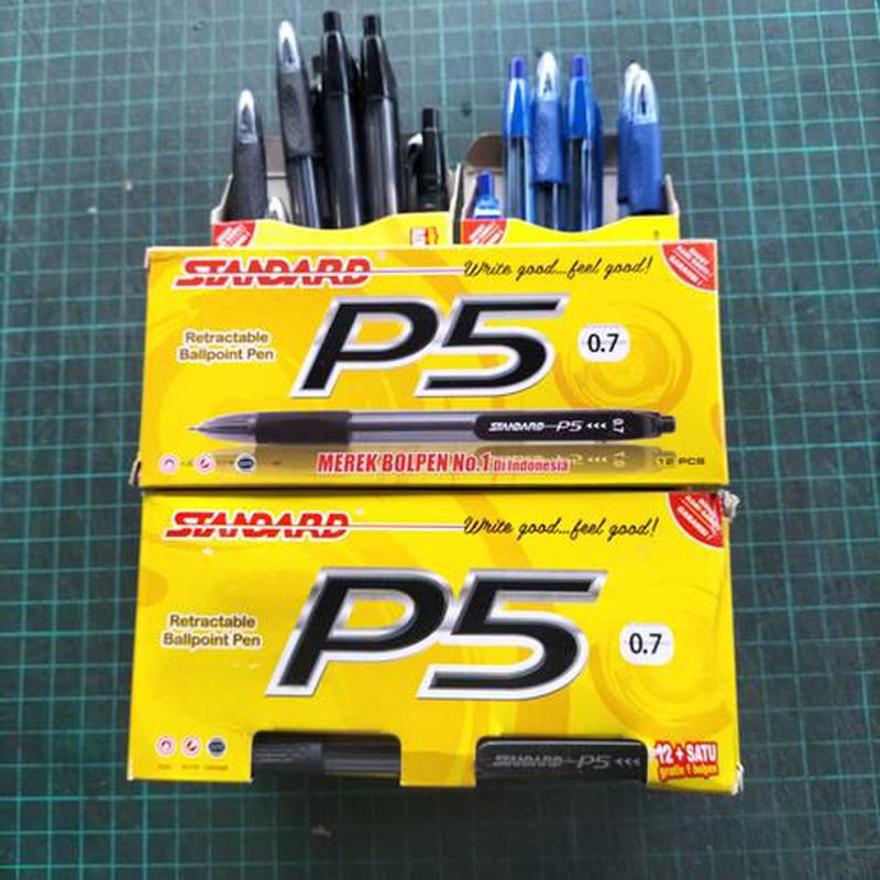 Ballpoint Standard Clicker P5 0.7 - Biru