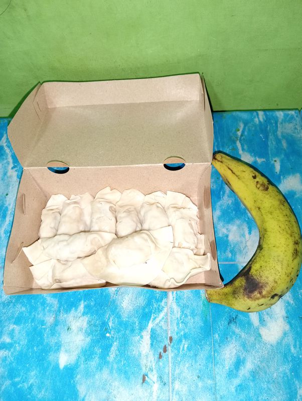 Gyoza Ayam Tahu dan Buah Pisang (PMT Bumil )