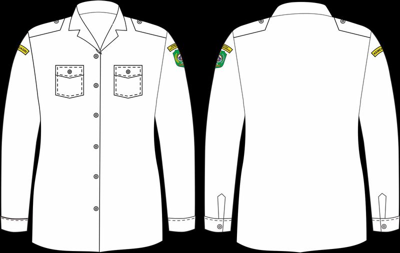 KEMEJA PDH PUTIH - XXL