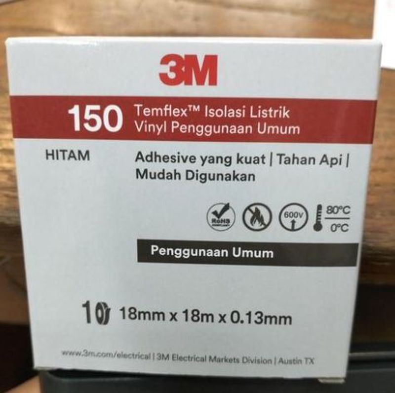 Isolasi Listrik 3m 150 Kotak Merah
