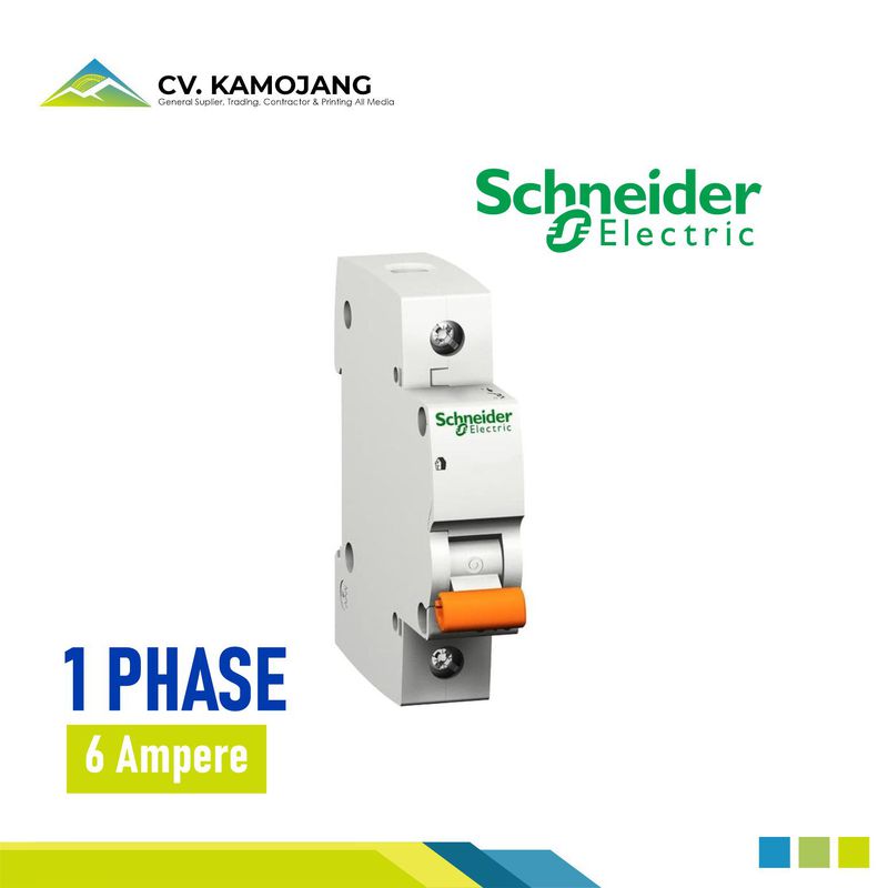 MCB 1 phase 6 A schneider