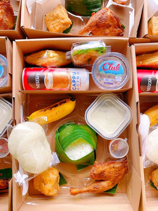 Paket nasi box & snack box harga 51K