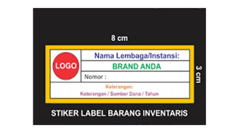 Sticker Label Inventaris