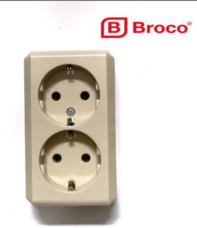 Stopkontak OB Broco 2 lubang